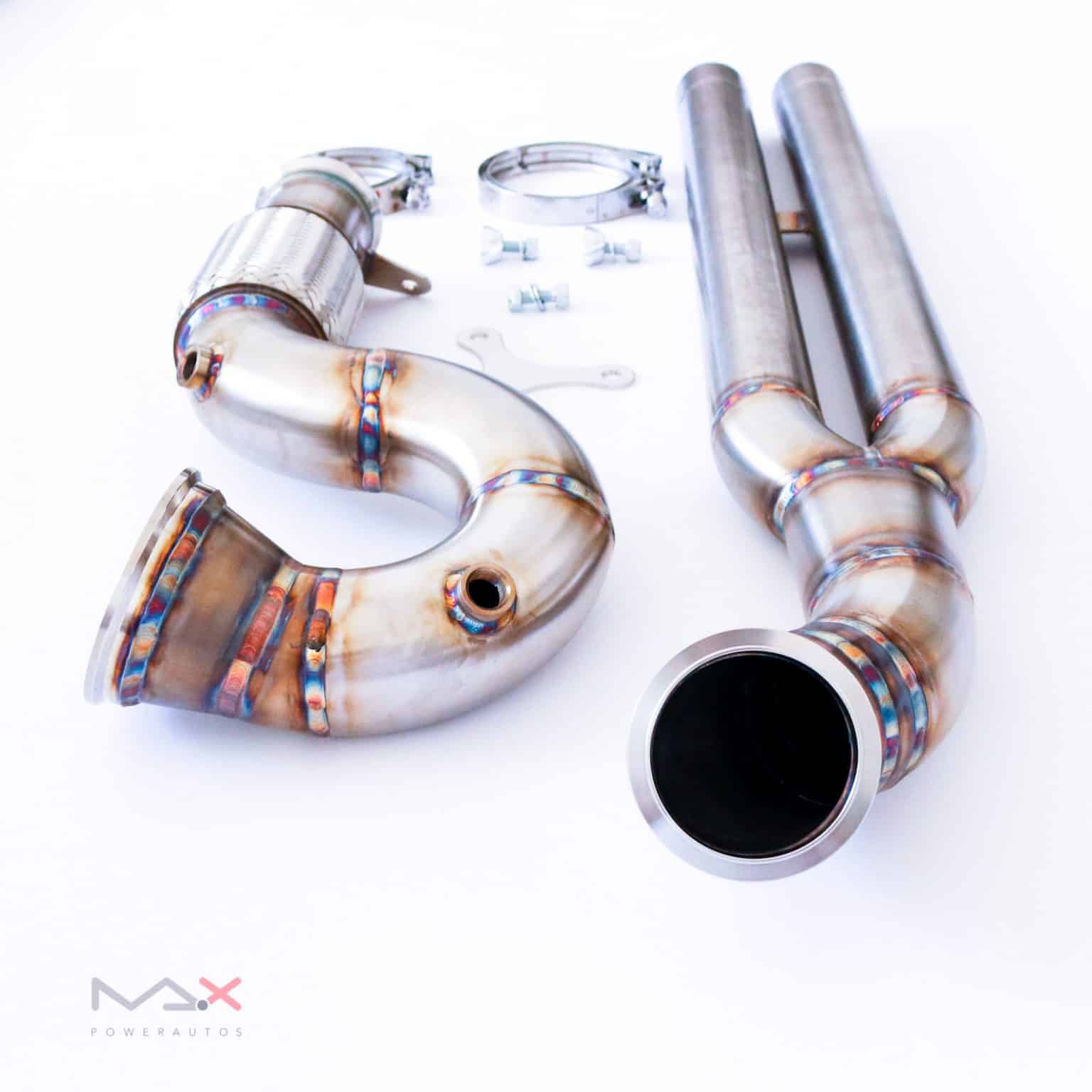 IROZ DOWNPIPES WITH MIDPIPES 8V RS3/ 8S TTRS – MAX POWER AUTOS